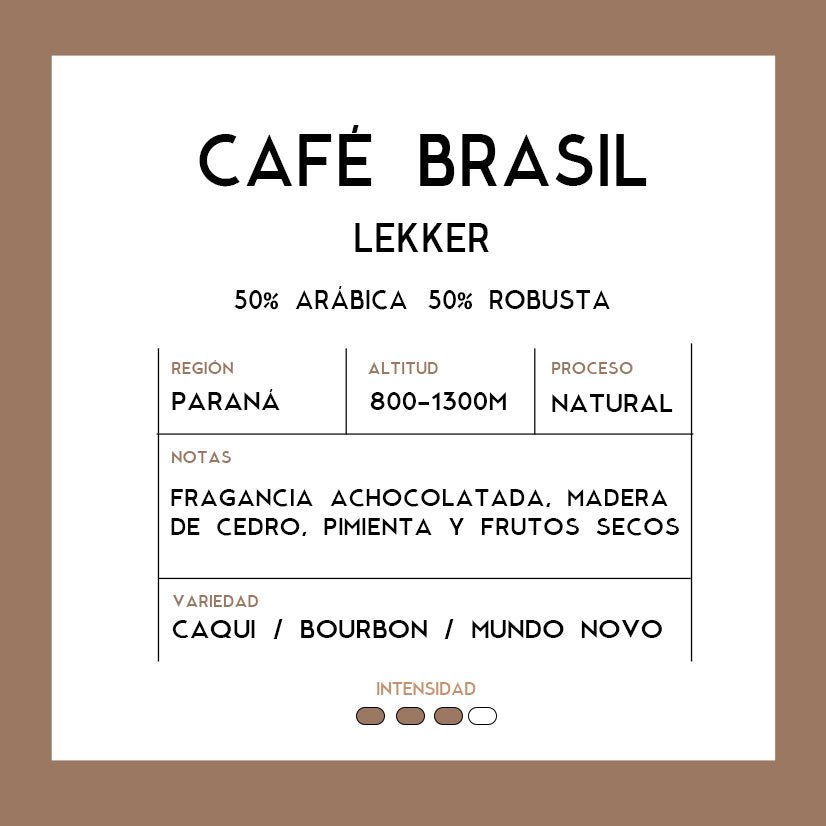 Café Brasil Lekker – De Té a Café Tienda Online
